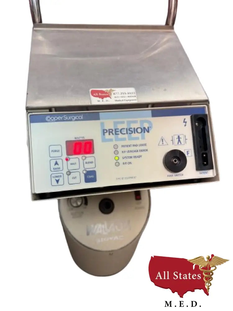 Cooper Surgical Leeps Precision Generator With Cart And Smoke Evacuato