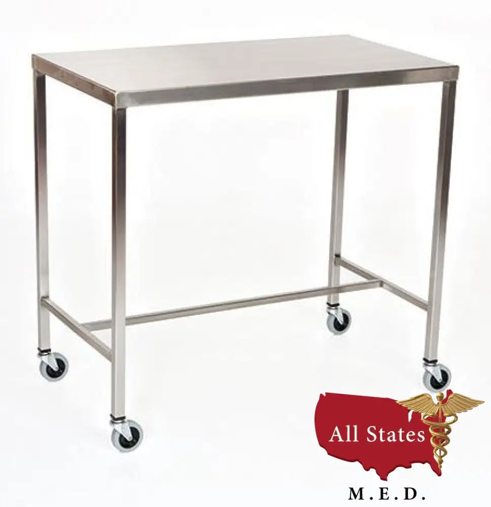 Instrument/Back Tables with H-brace