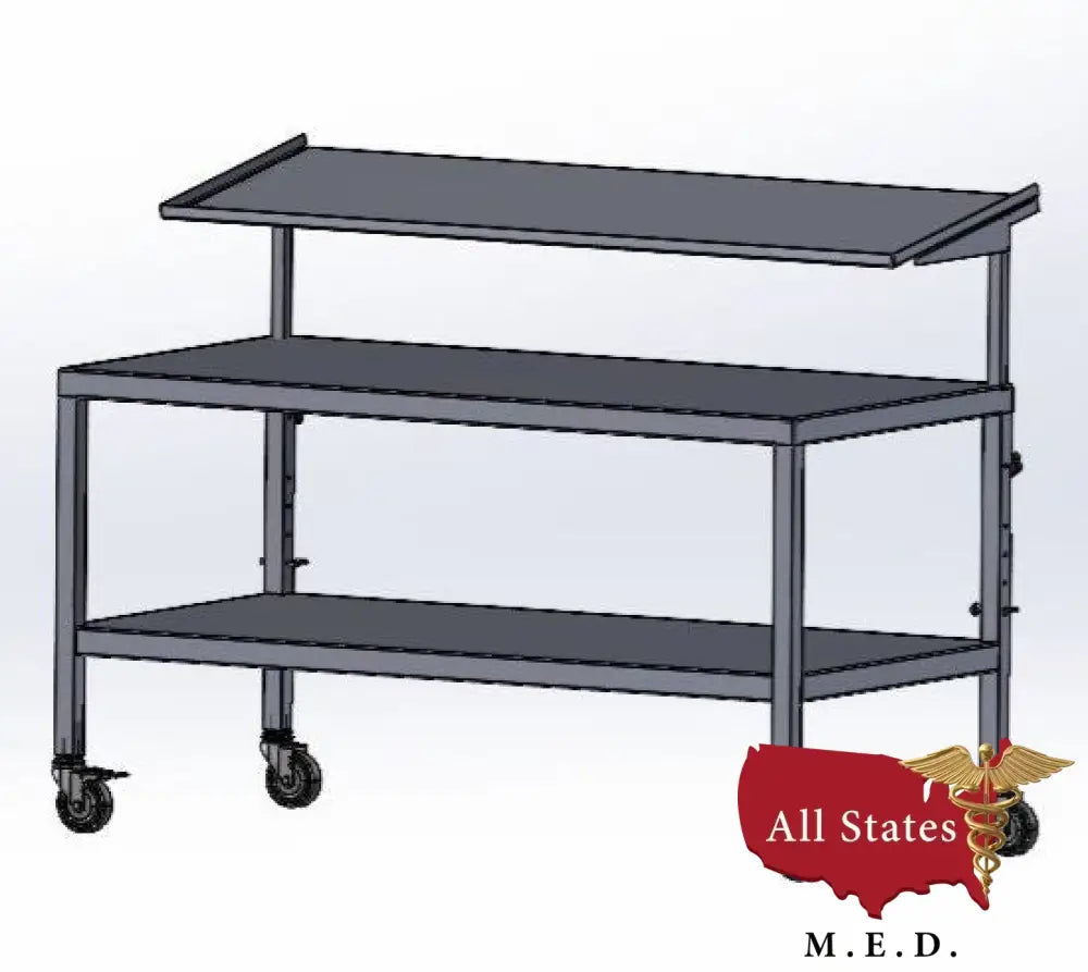 Manual Two-tier Back Table